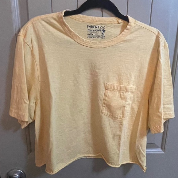 Faherty | Shirts | Faherty Mens Large Sunwashed Golden Coast Pocket ...